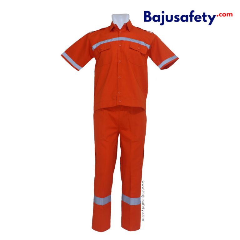 Wearpack Safety, Setelan Lengan Pendek, Oranye (Orange) – Wearpack ...